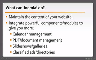 Joomla 1-introduction | PPT