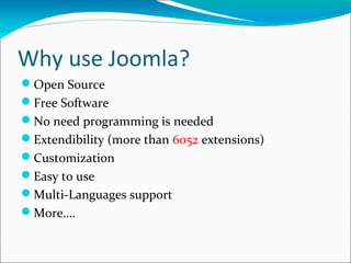 Joomla basic-i introduction-to-joomla-cms | PPT