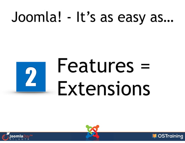 Joomla Explained - As Easy as 1, 2, 3 | PPT