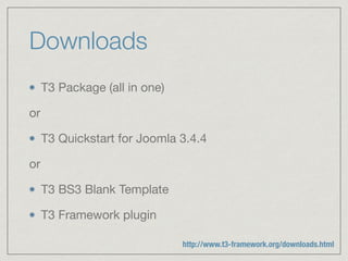 Joomla Template Framework | PPT