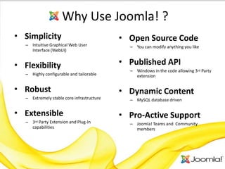 Introducing Joomla! CMS | PPTX