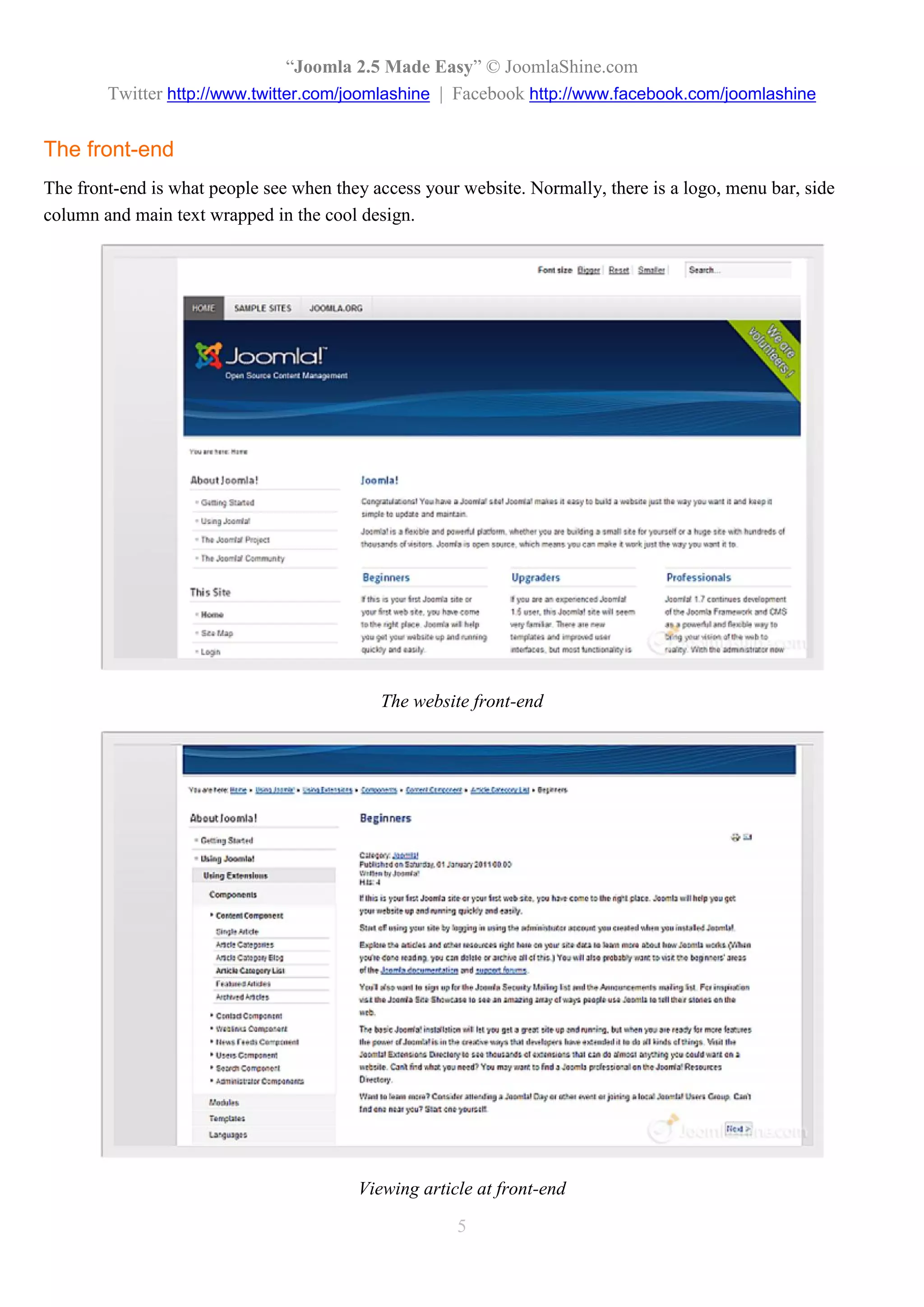 Joomla 2.5 made easy | PDF