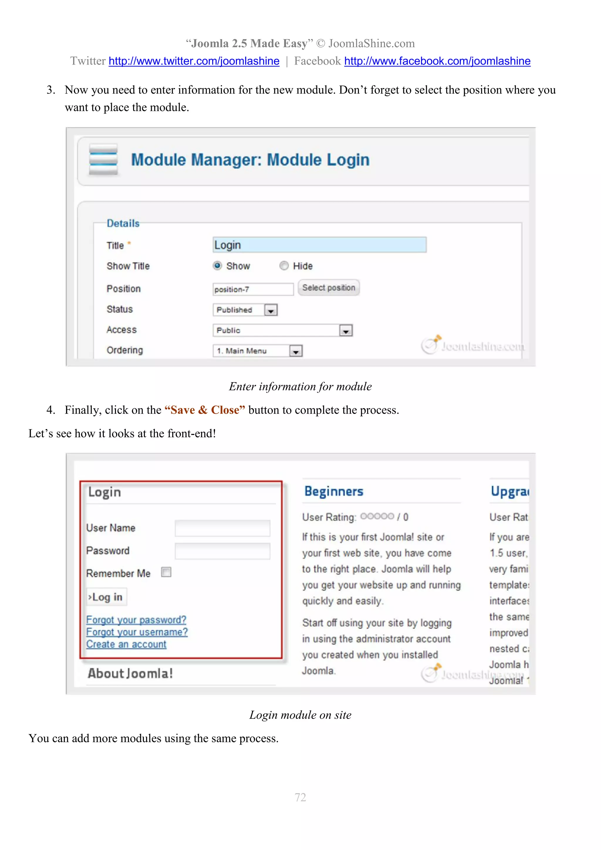 Joomla 2.5 made easy