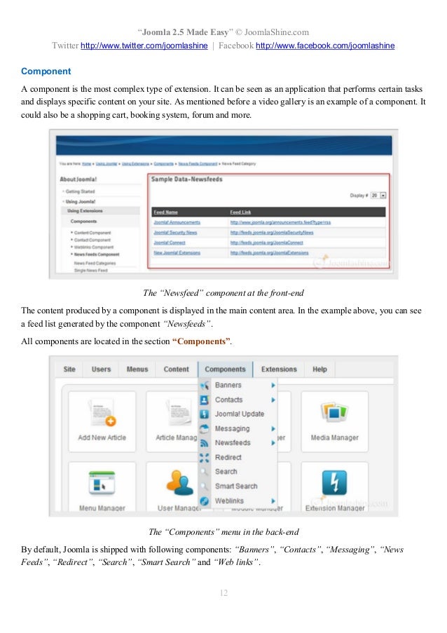 Joomla 2.5 made easy