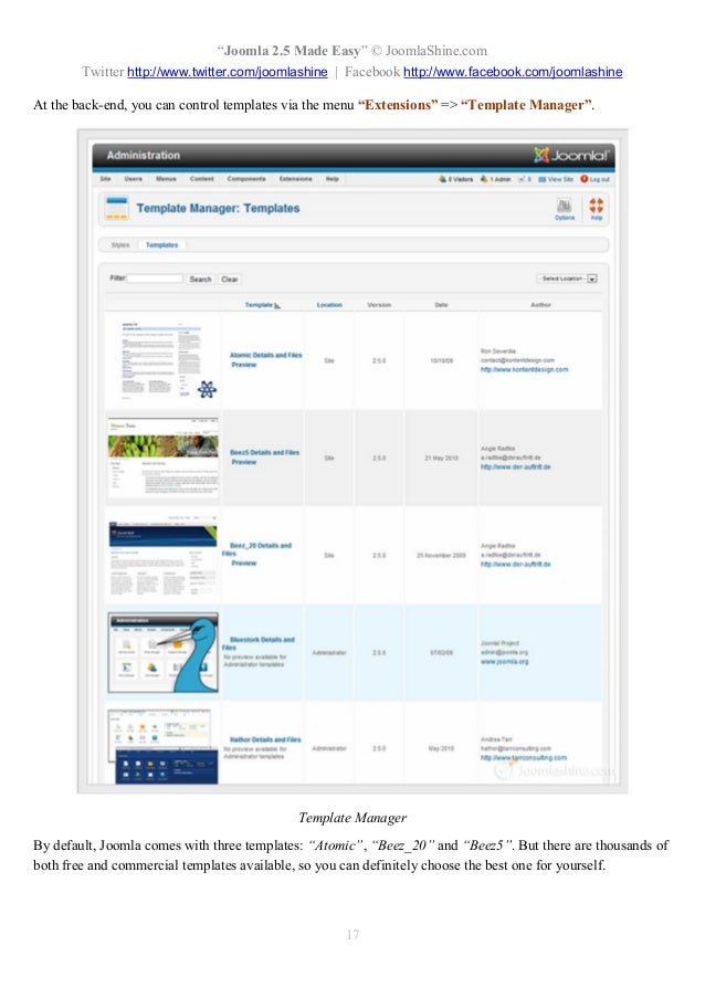 Joomla 2.5 made easy