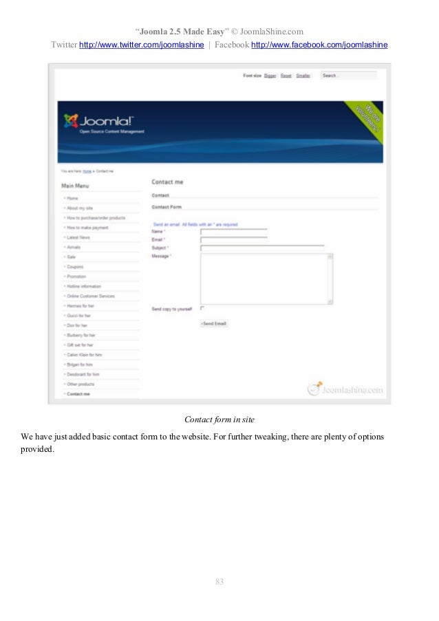 Joomla 2.5 made easy