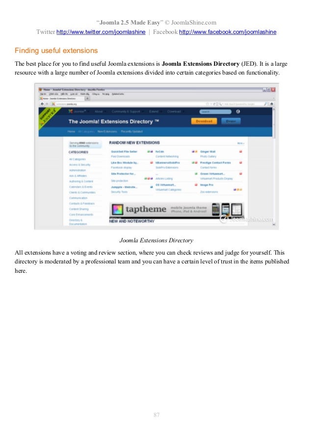 Joomla 2.5 made easy