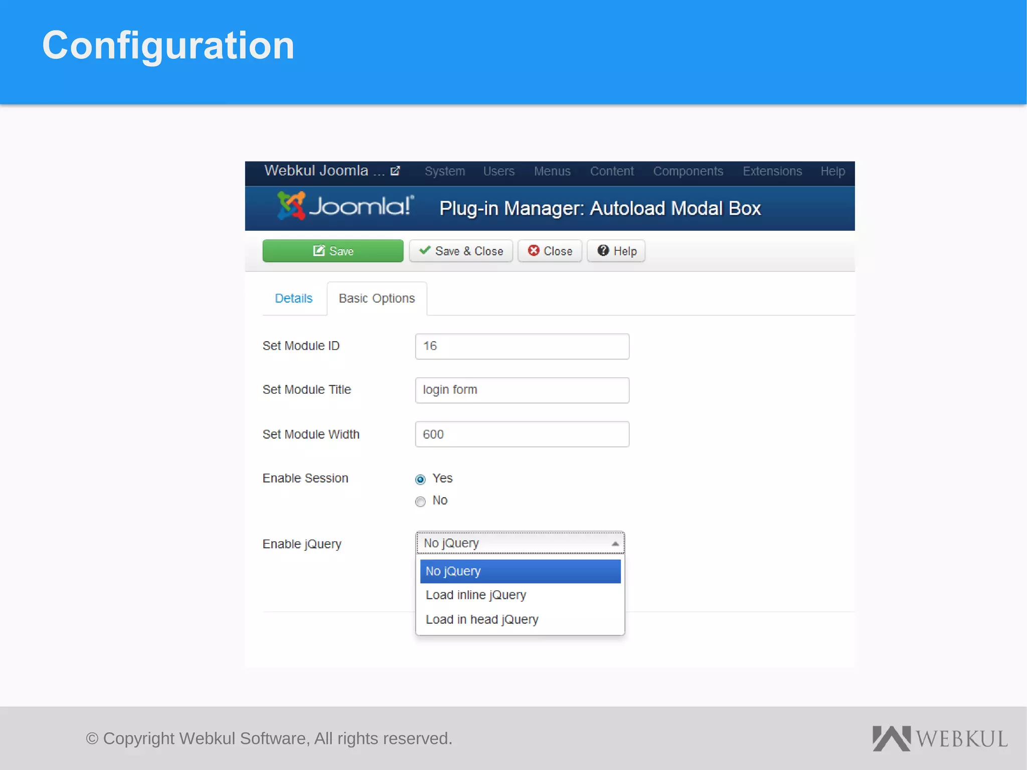 Joomla autoload modal box