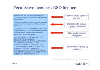 Joomladay 2014 - Open source licenses | PPT