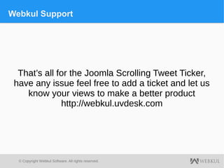 Joomla scrolling tweet ticker | PPT