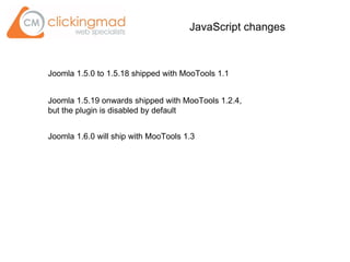Template changes for Joomla 1.6 | PPT