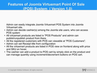 Joomla virtuemart point of sale (pos) system | PPT