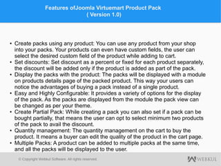 Joomla virtuemart product pack | PPT