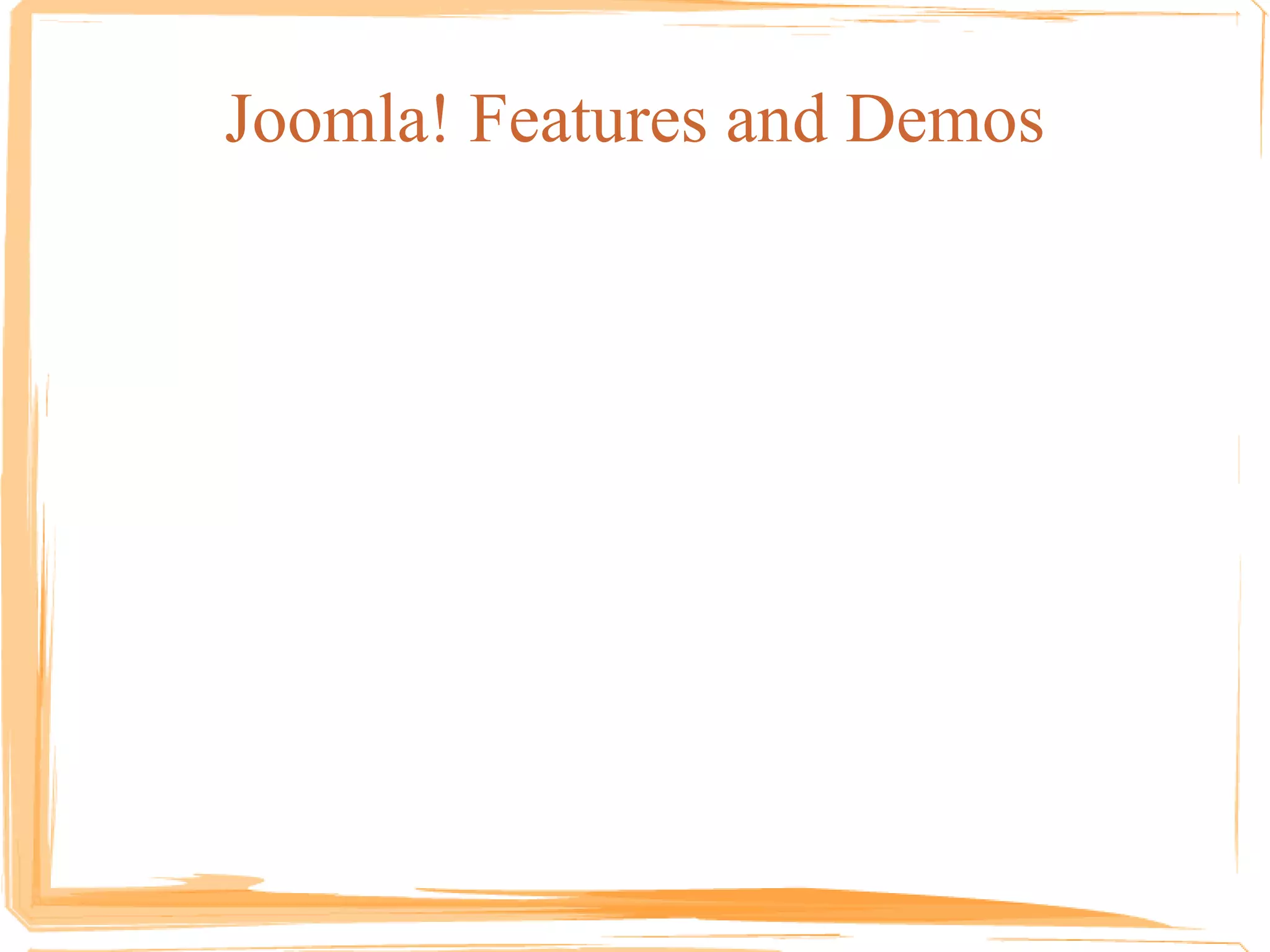 Joomla Webinar | PPT