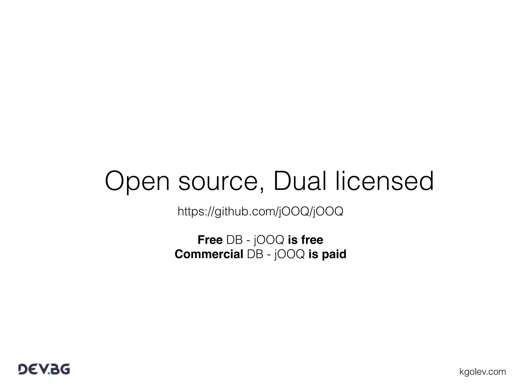 Introduction to Jooq | PPT