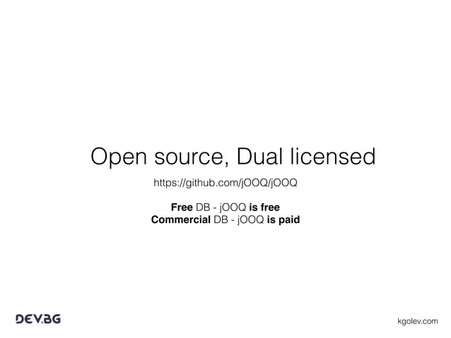 Introduction to Jooq | PPT