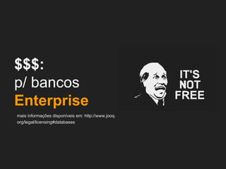 TDC2016SP - JooQ: SQL orientado a objetos. | PDF | Databases | Computer Software and Applications