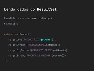TDC2016SP - JooQ: SQL orientado a objetos. | PDF | Databases | Computer Software and Applications