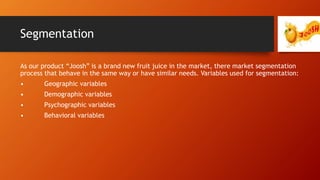 Joosh (organic fruit juice) | PPTX