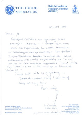 The Guide Association - British Guides in Foreign Countries | PDF