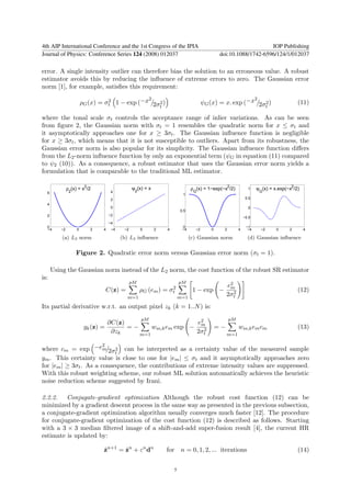 Robust Super-Resolution by minimizing a Gaussian-weighted L2 error norm ...