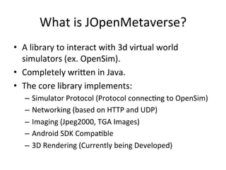 Jopenmeraverse introduction | PDF | Operating Systems | Computer Software and Applications