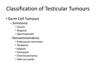 Testicular Cancer | PPTX