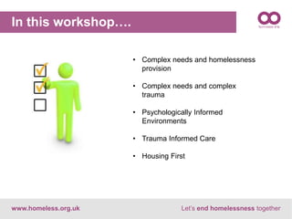 Complex Needs and Homelessness Presentation | PPT