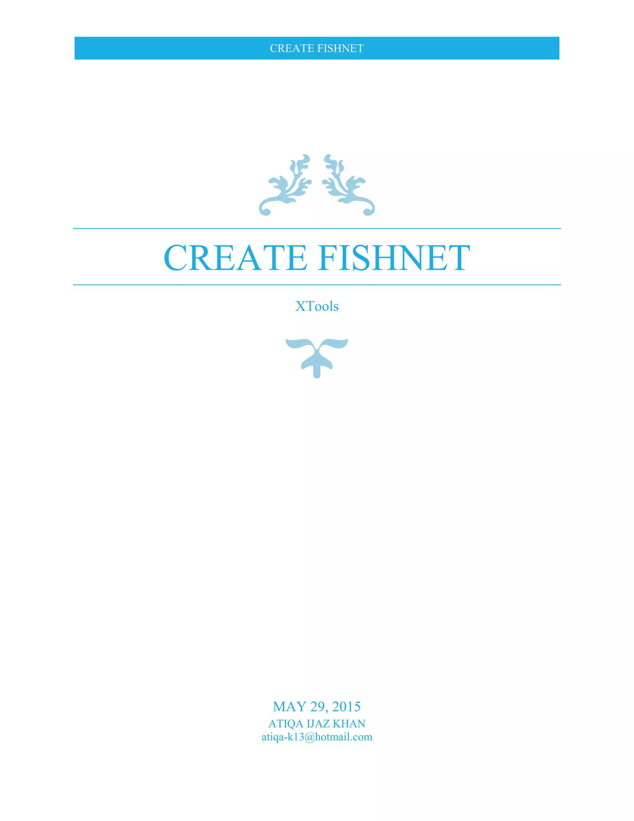 Create Fishnet_XTools | PDF