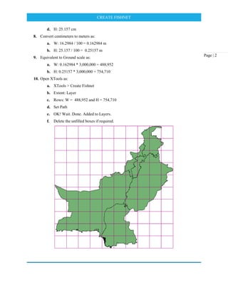 Create Fishnet_XTools | PDF