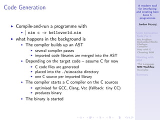 Working with NIM - By Jordan Hrycaj | PPT