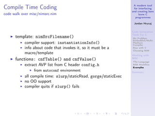 Working with NIM - By Jordan Hrycaj | PPT