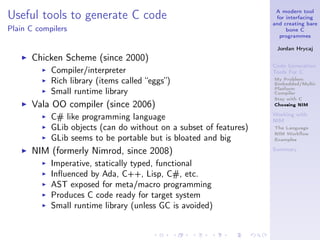 Working with NIM - By Jordan Hrycaj | PPT