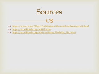 Jordan | PPTX | Geography | Science