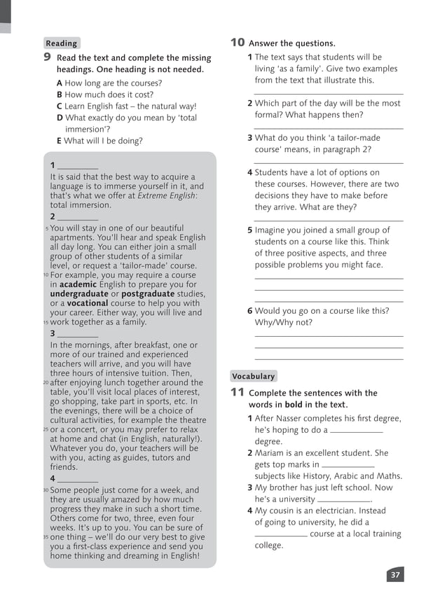 Jordan-Action Pack 12 high school english | PDF