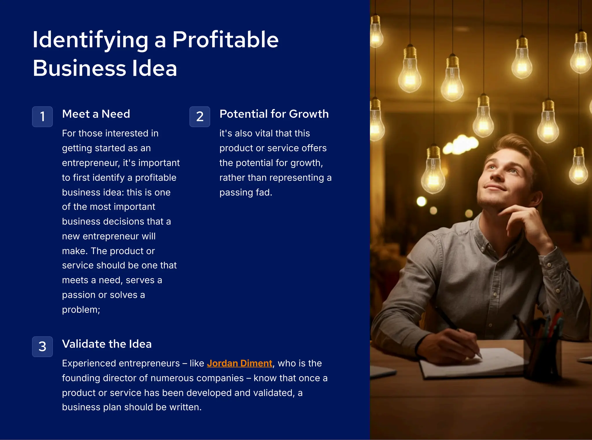 Jordan Diment - How to Get Started as an Entrepreneur | PPT