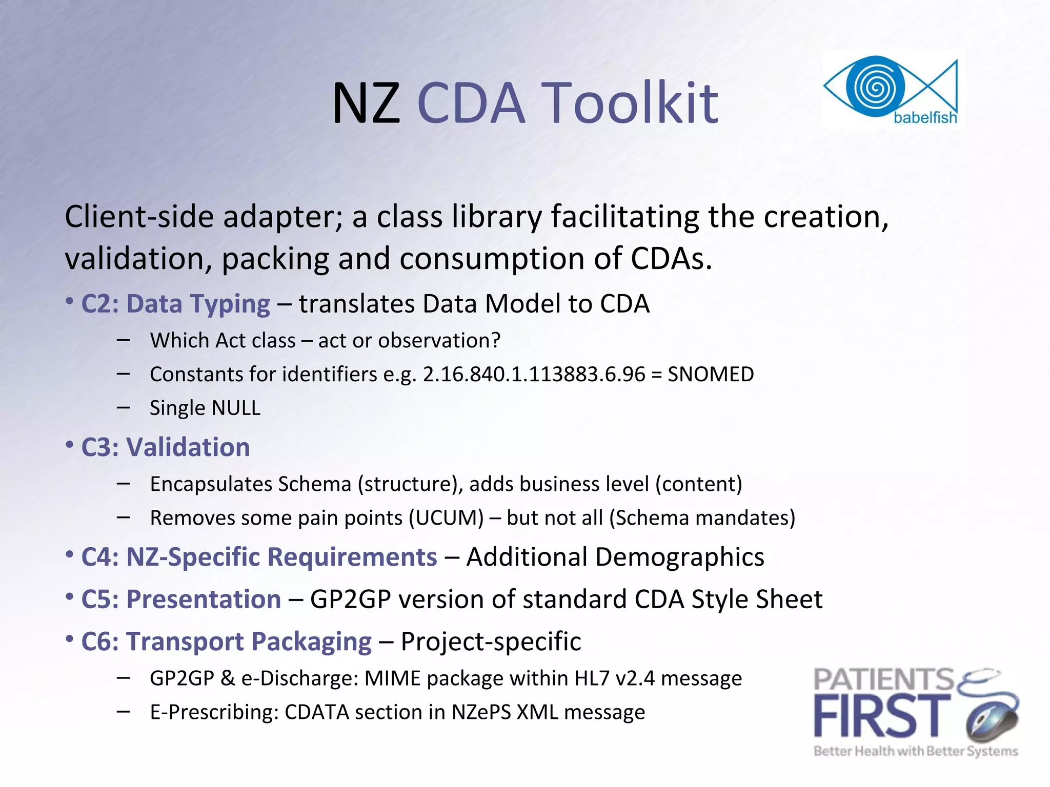 Clinical Document Architecture Implementations - Lessons Learnt to Date | PPT | Desktop ...