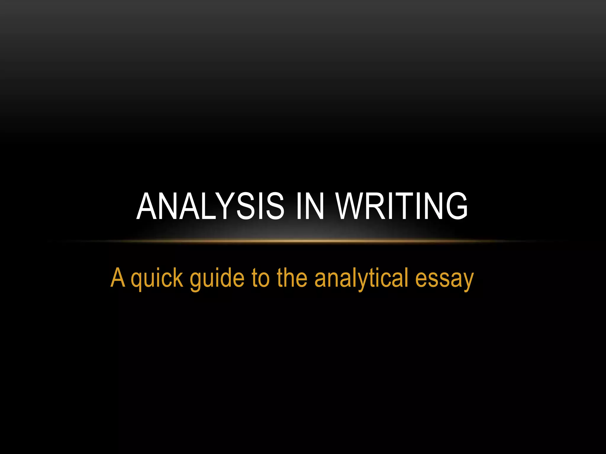 Jordan - Analytical Essays | PPTX