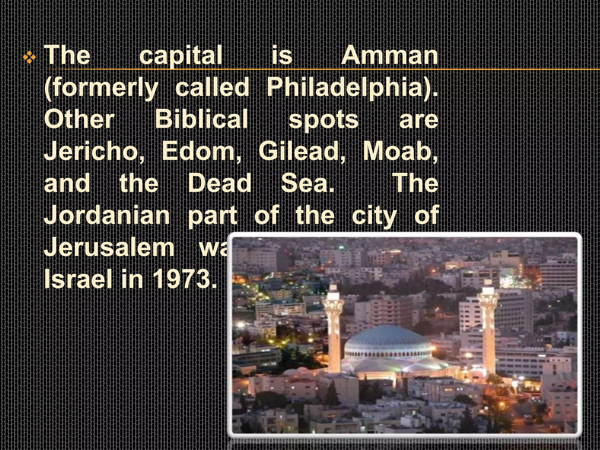 Jordan, desert arab kingdom | PPTX