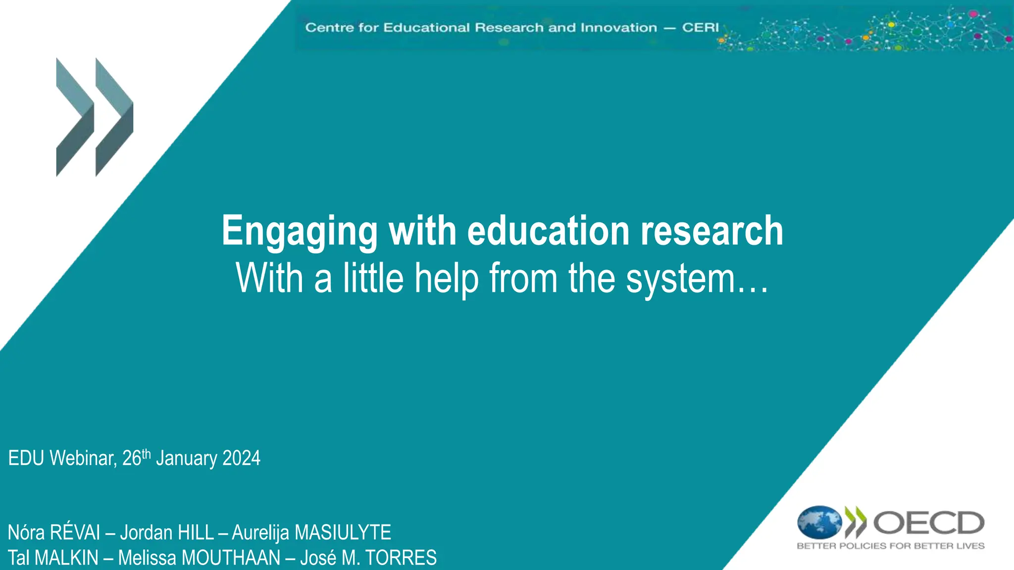 Jordan Hill - Presentation of Engaging with education research- With a ...