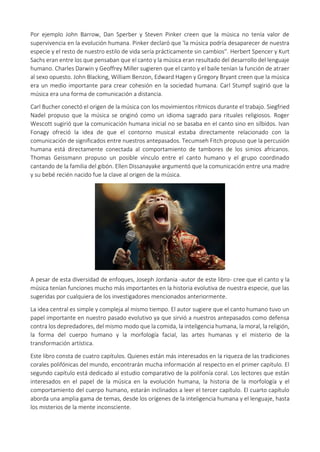 Joseph Jordania, la música como forma de supervivencia | PDF