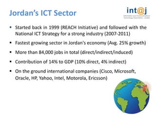 Jordan ICT Sector Presentation Apr 2013 | PPT