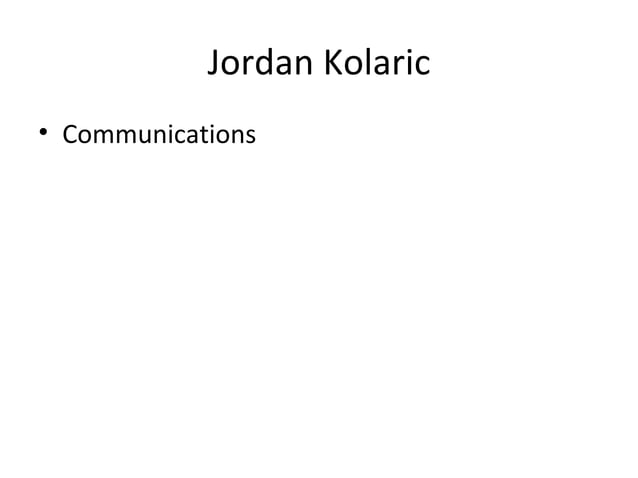 Jordan kolaric | PPT