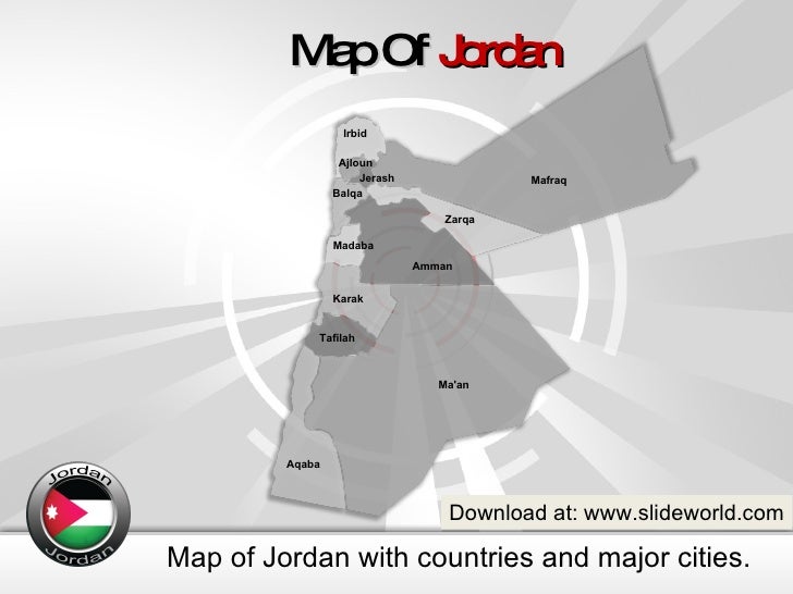 Wallpaper Map Of Jordan