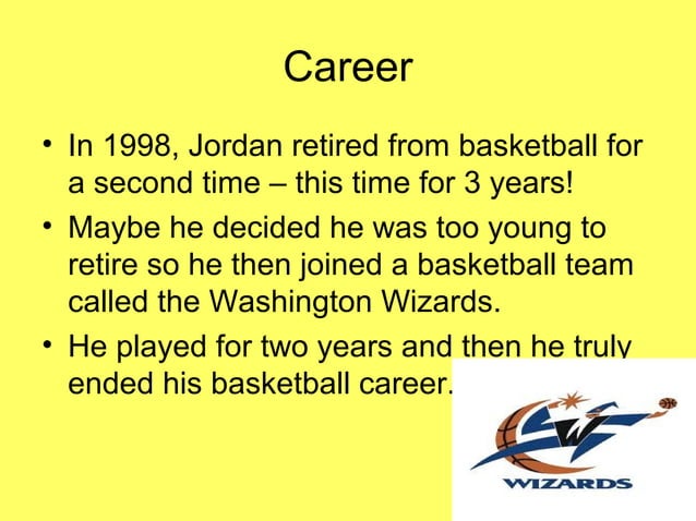 Michael Jordan Biography | PPT | Basketball | Sports