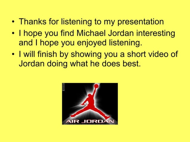 Michael Jordan Biography | PPT | Basketball | Sports