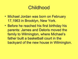 Michael Jordan Biography | PPT