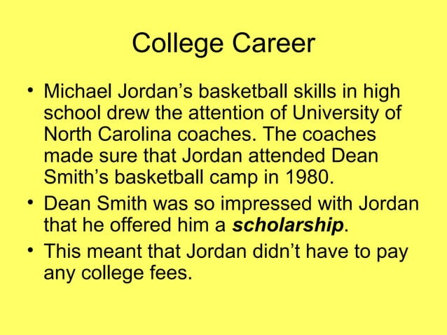 Michael Jordan Biography | PPT | Basketball | Sports