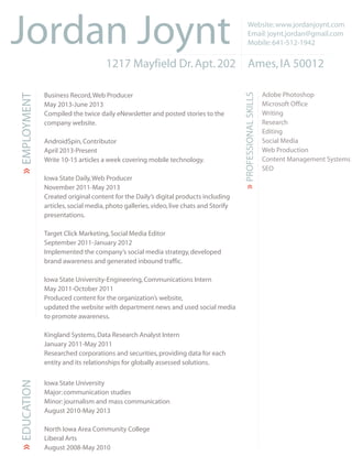Jordan resume | PDF