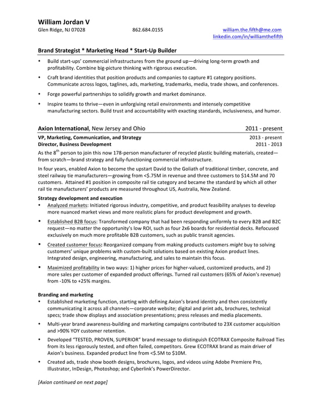 Jordan resume by Jane Heifetz | PDF